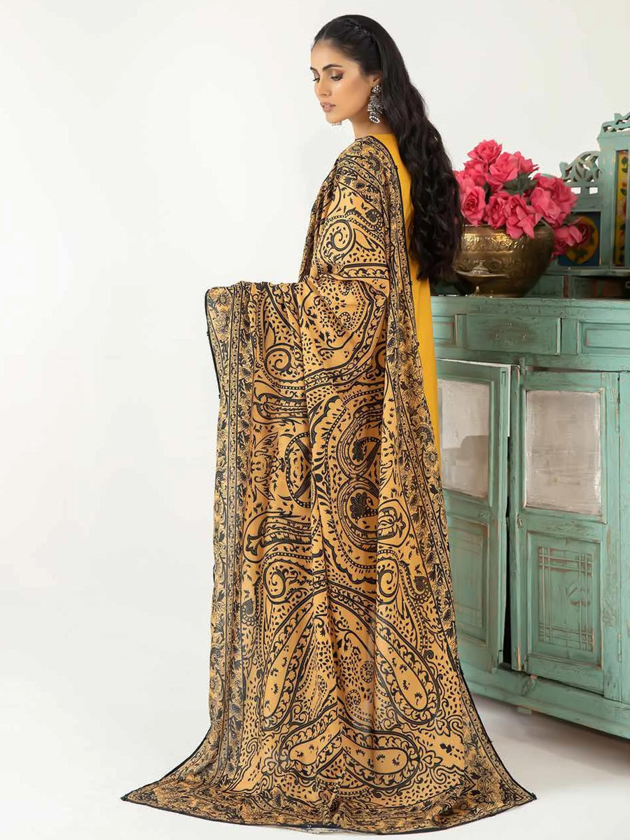 Ally's Mustard Dhanak Suit (DNK-27) – MOMINA - Designer Outfit Collection